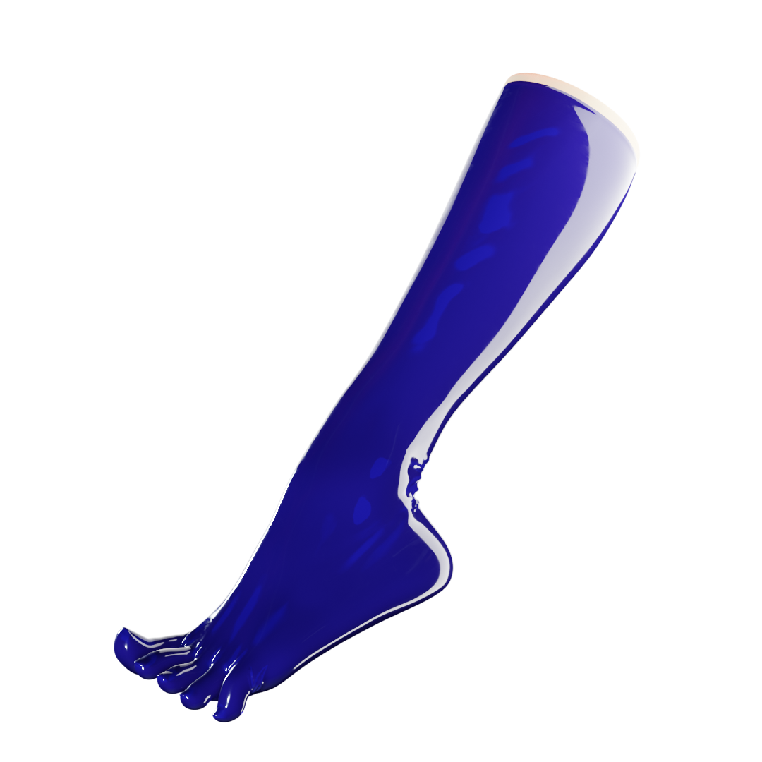 UNIQDSN Cobalt Blue Toe Socks (Knee High) – kurage.style-webshop